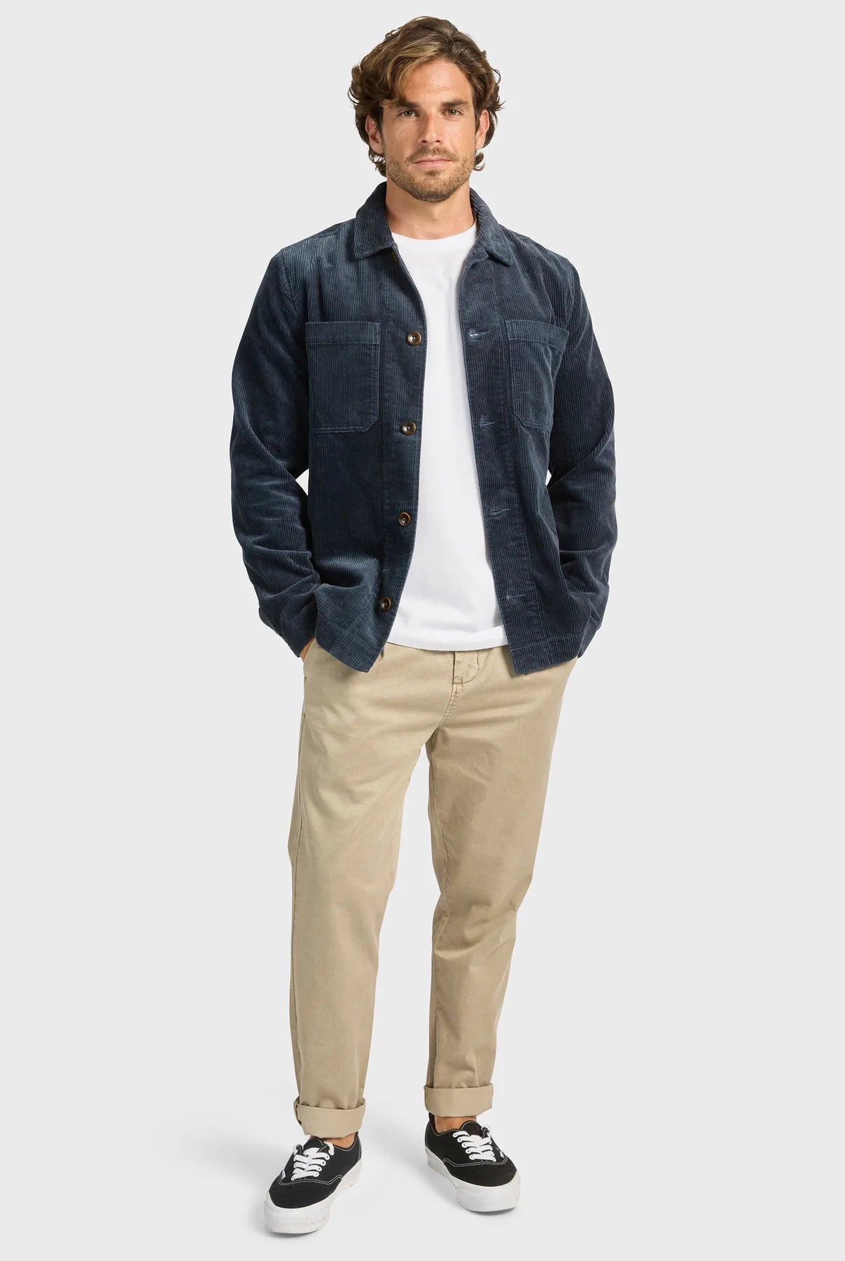 Lebowski Overshirt in Space Blue