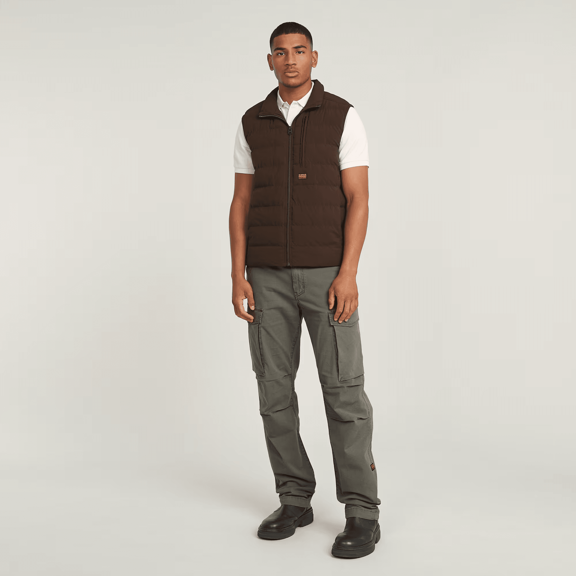 Foundation Liner Vest in Deep Brown